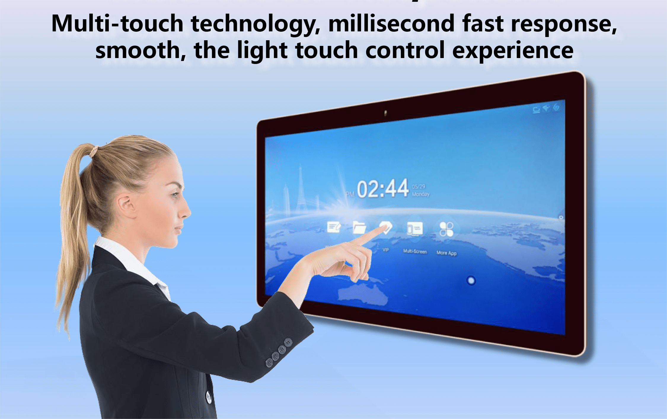Professional Wall Mounted Multi-touch Screen Display from China ...